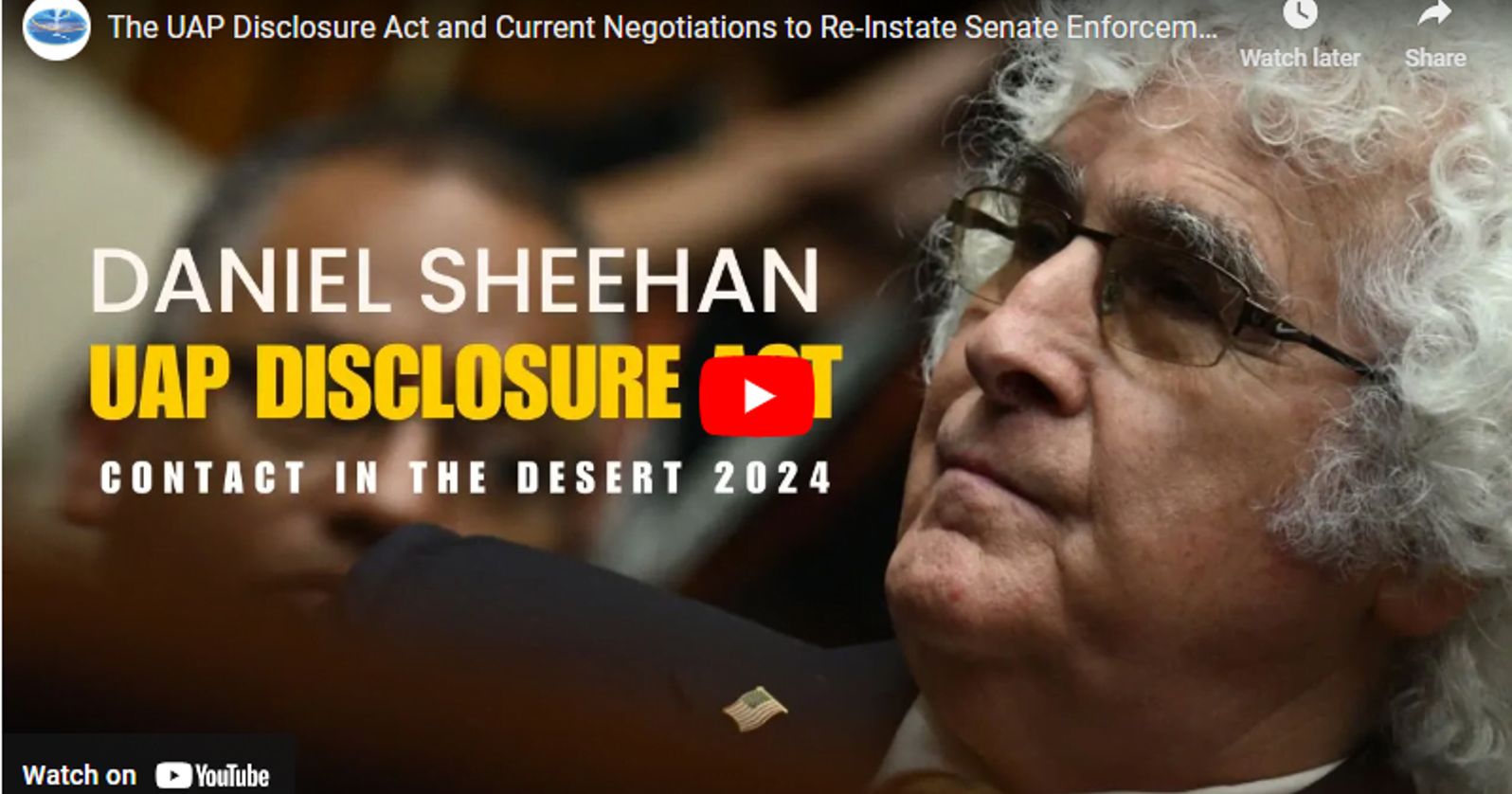 The UAP Disclosure Act and Current Negotiations to Re-Instate Senate ...
